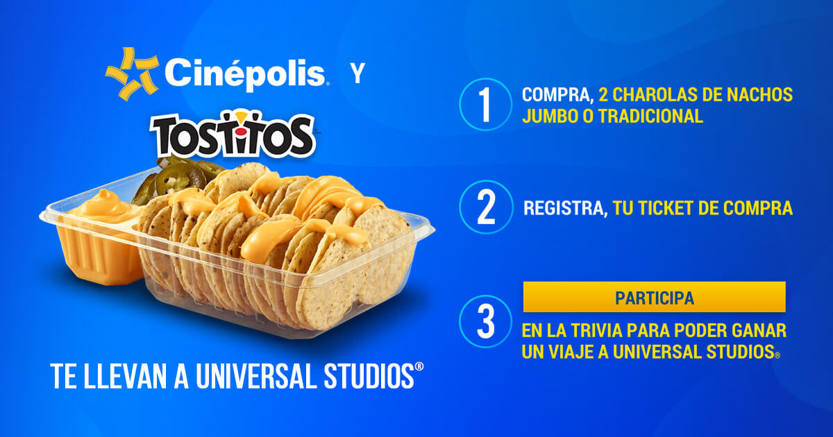 Cinépolis | Promoción Universal Studios - Nachos Jumbo